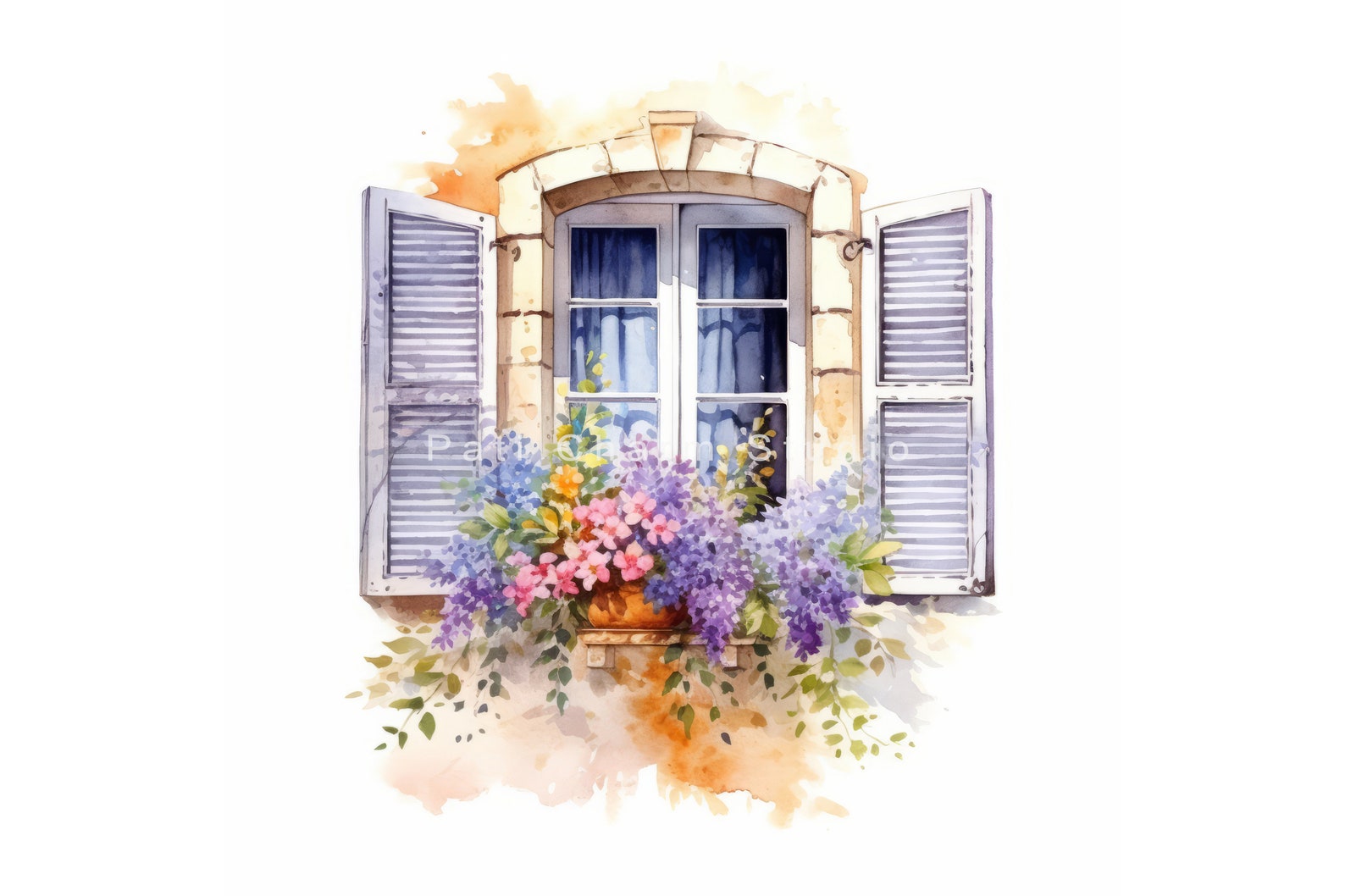 Watercolor Window Clipart Bundle High Quality Jpgs Romantic - Etsy