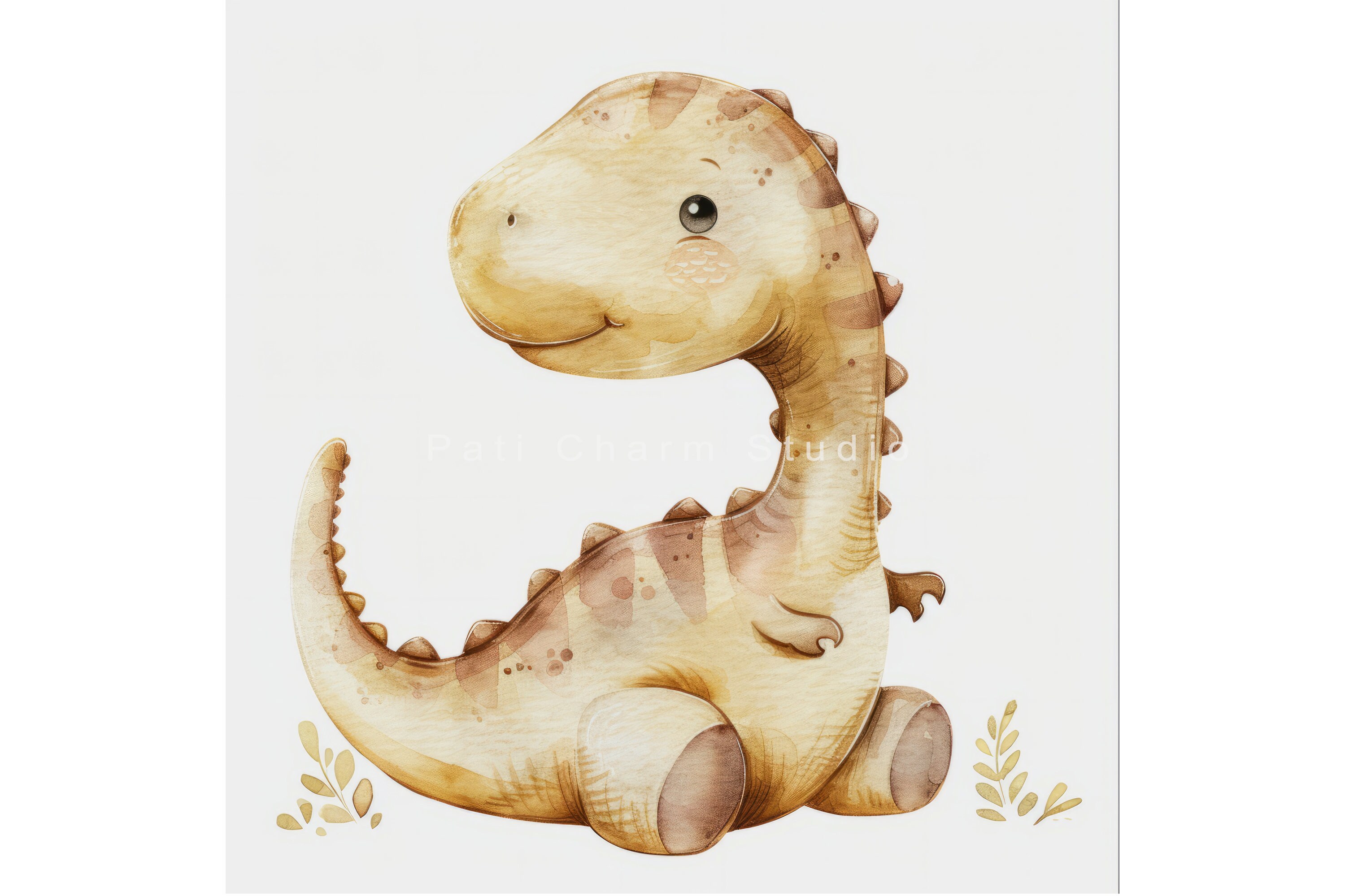 Baby Dinosaur Clipart, Dino Clipart for Baby, Nursery Clipart ...