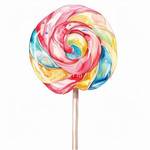 Sweet Lollipop Clipart Bundle Nursery Sweet Clipart, Dessert Clipart ...