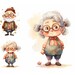 Grandparents Clipart Bundle, Family Clipart, Commercial Use ...
