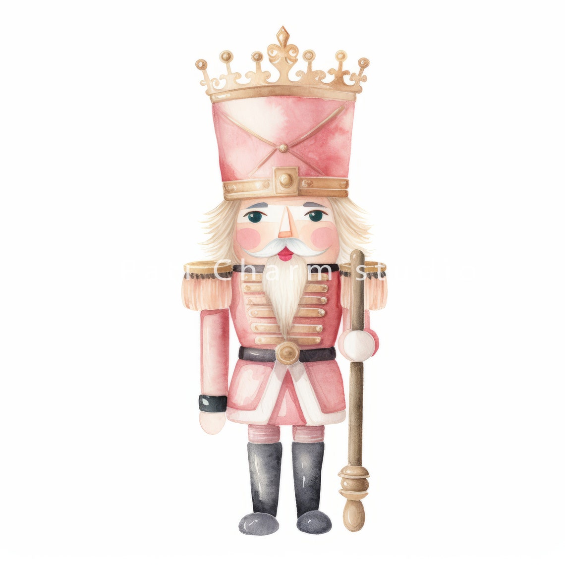 Watercolor Nutcracker Clipart Bundle, High Resolution JPG, Winter ...