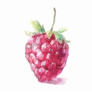 Summer Fruit Clipart Bundle, Watercolor Fruit Clipart Pack, 9 High ...