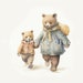 Watercolor Bear Family Clipart PNG for Commercial Use Watercolor ...