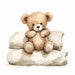 Cozy Teddy Bear Clipart, High Resolution JPG, Nursery Clipart Bundle ...