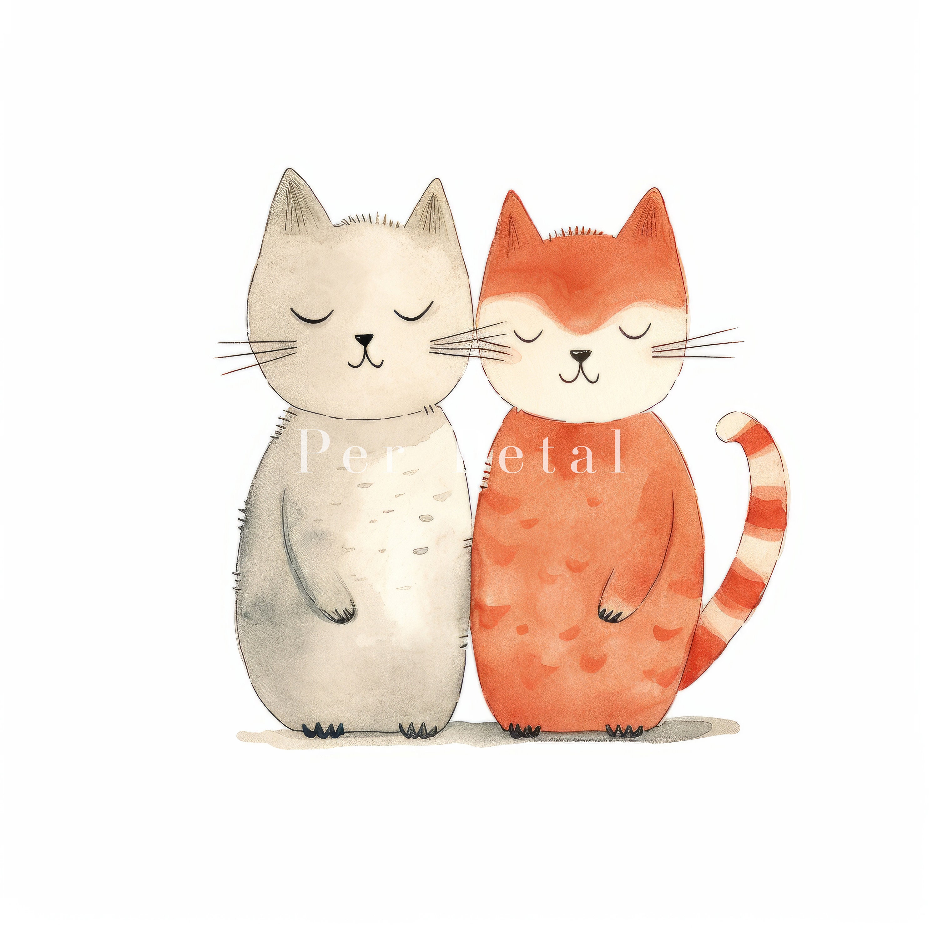 Love Cat Clipart Bundle, High Quality Jpgs, Digital Download, Junk ...