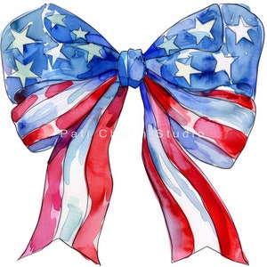 4th of July Clipart Bundle, Watercolor Independence USA Clipart ...