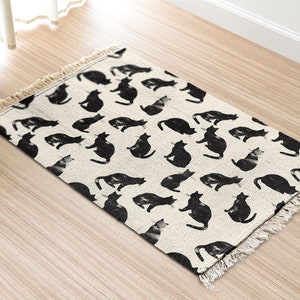 Black Cats Vintage Cat Print Seamless Pattern Design Repeating File for ...