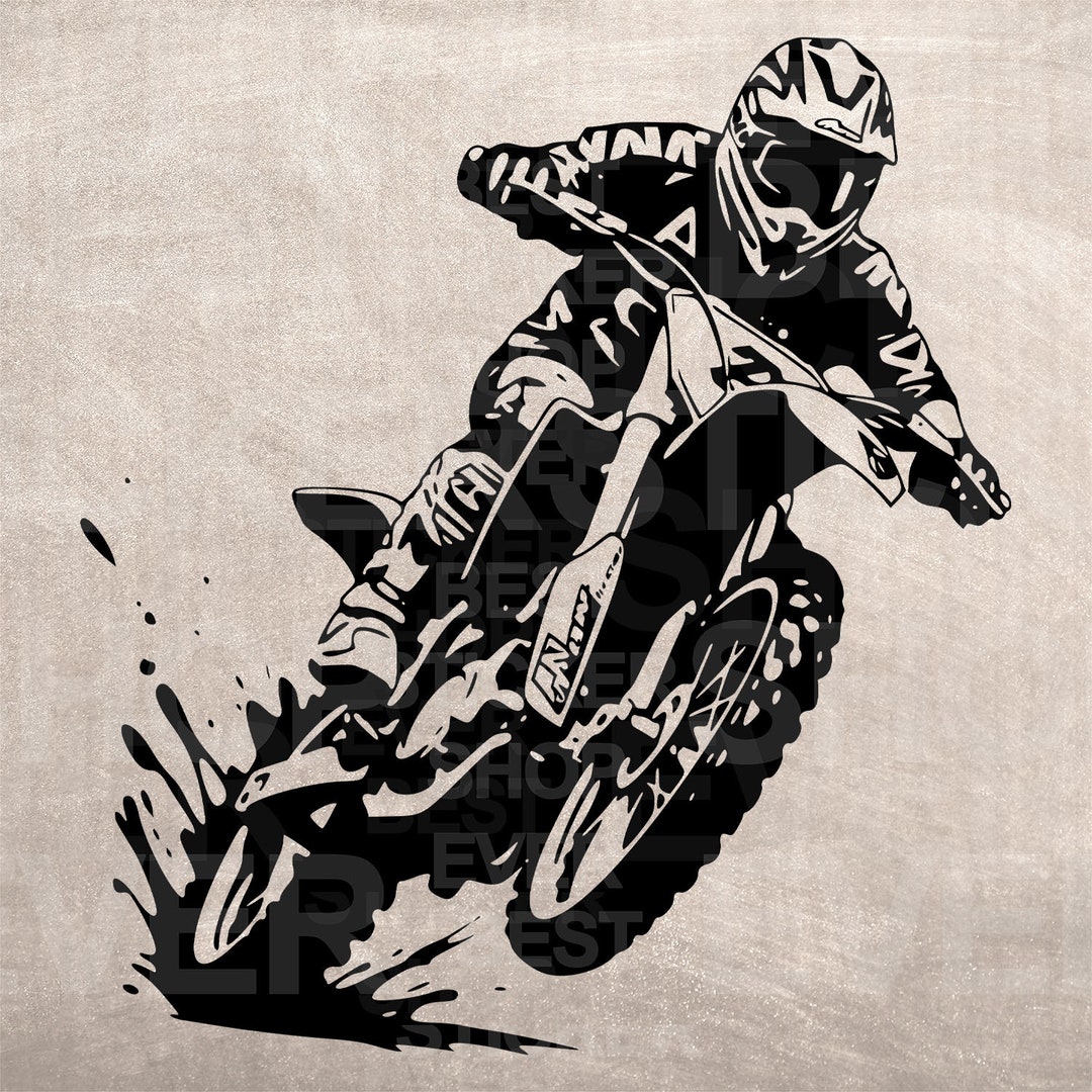 Motocross Stencil, Model Template Design Print, Digital Download ...