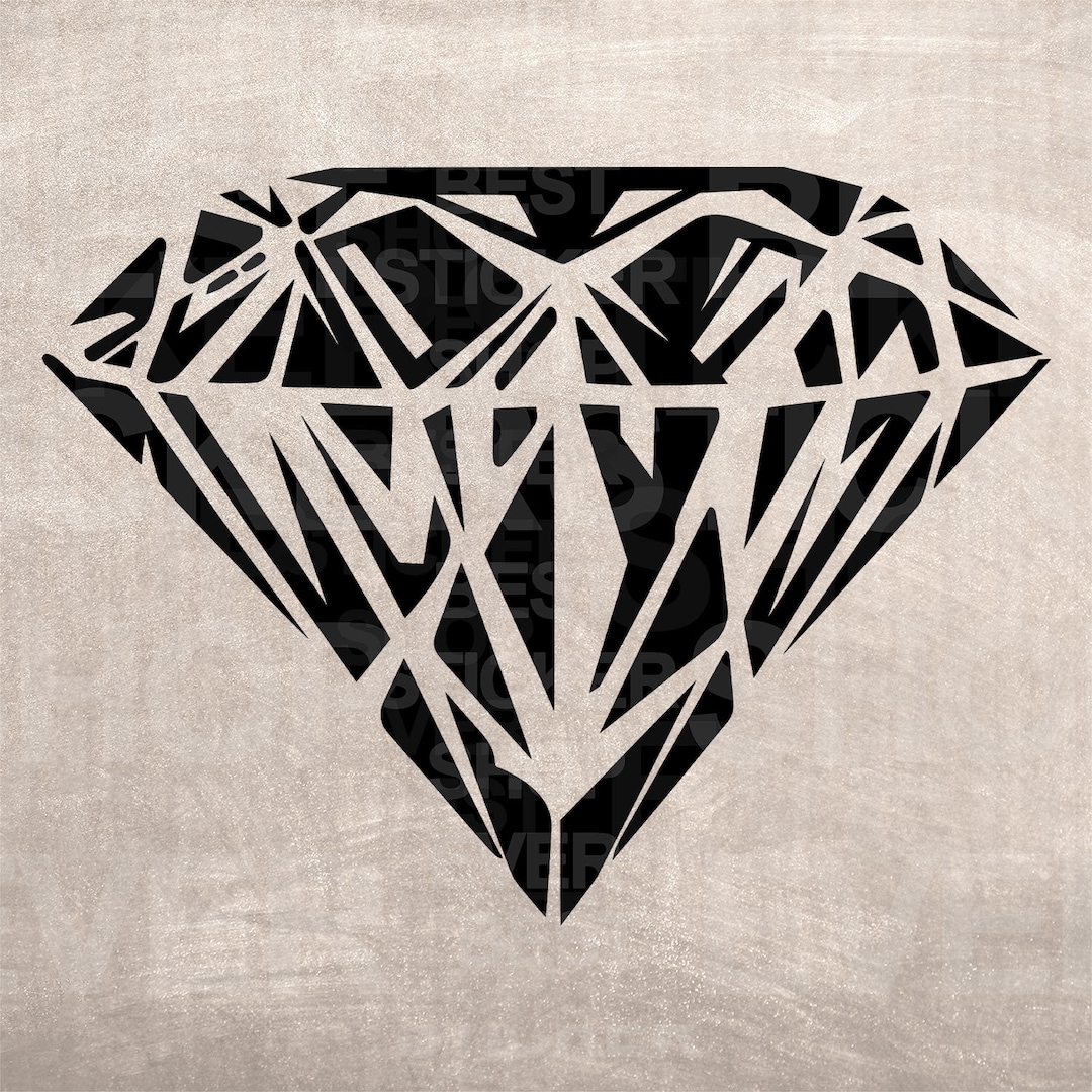 Diamond Stencil, Model Template Design Print, Digital Download Clipart ...