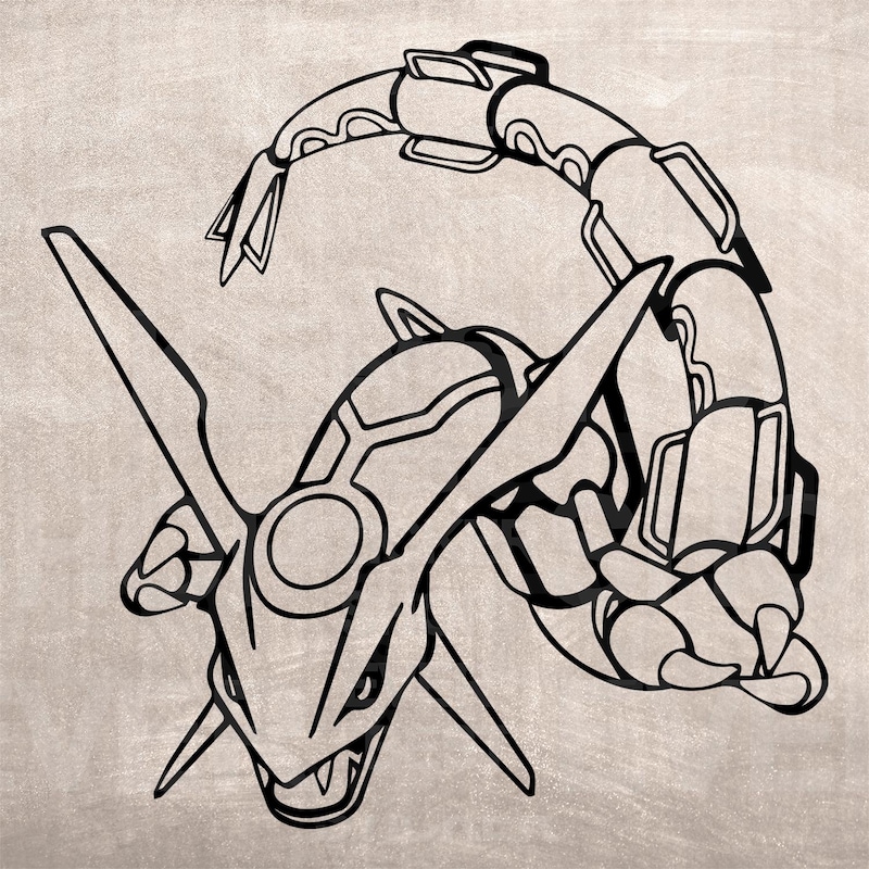Rayquaza Card Digital - Etsy