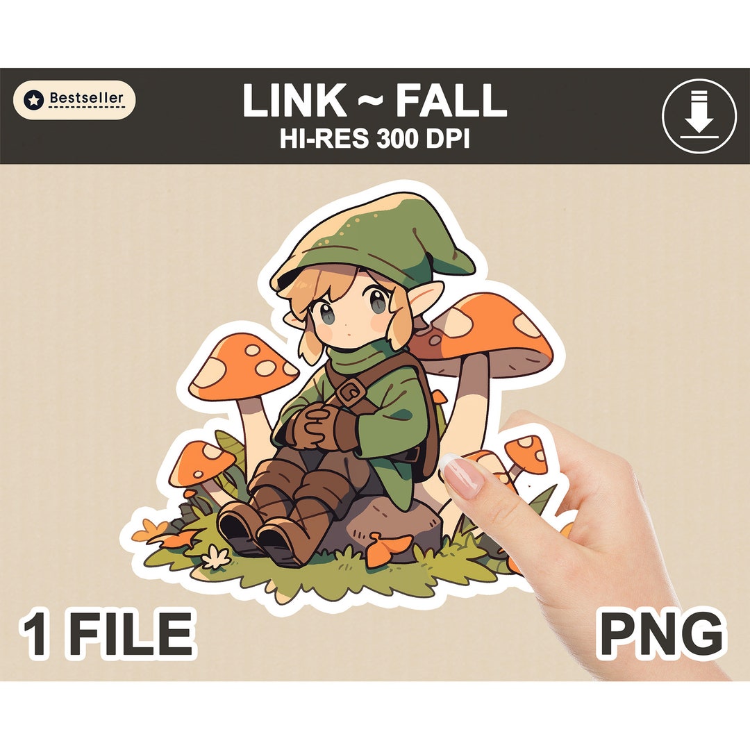 Link Fall Giant PNG Clipart Digital Sticker - Etsy