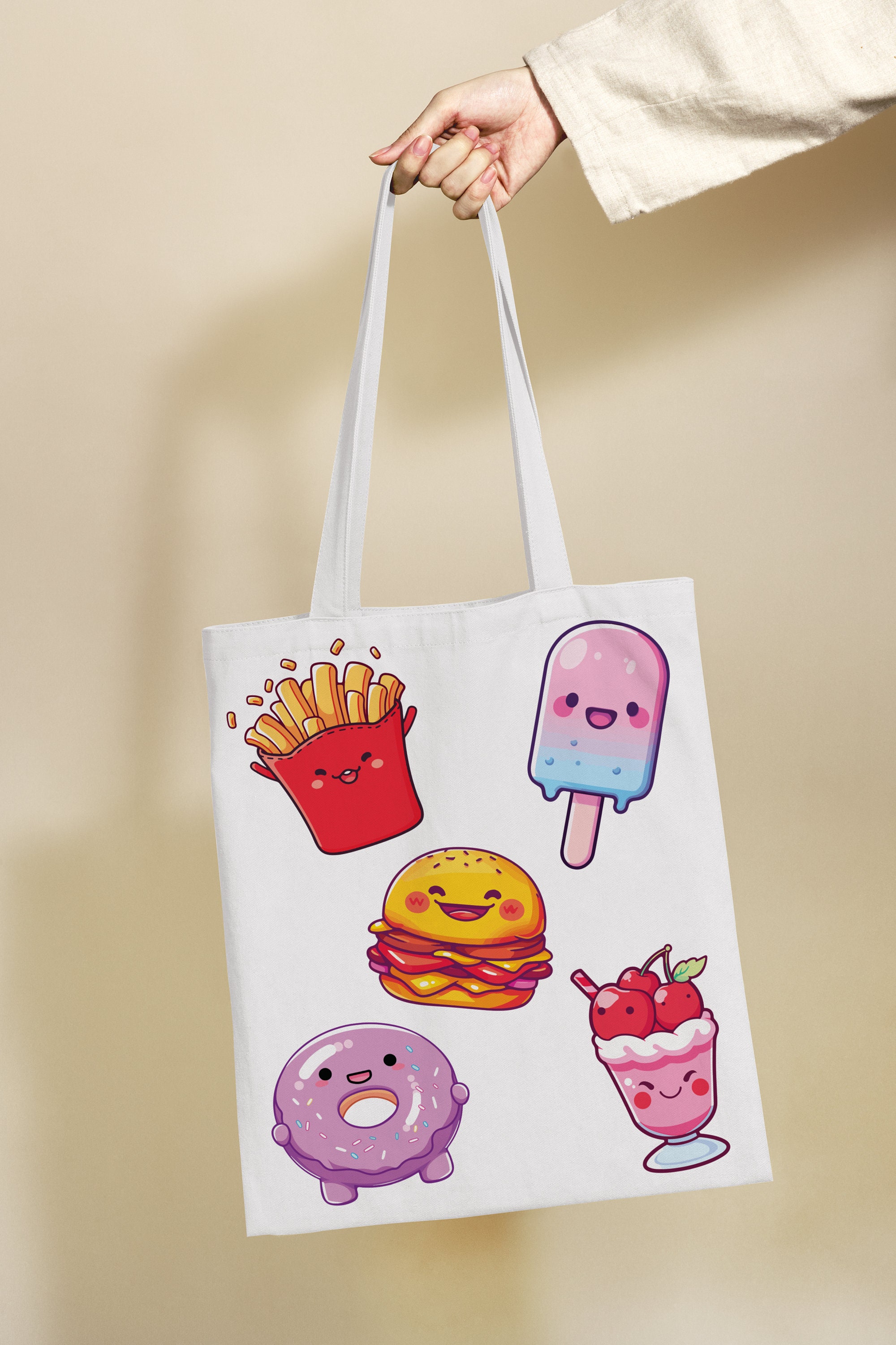 Cute Junk Food PNG SVG Bundle, PNG Stickers, Printable Stickers ...