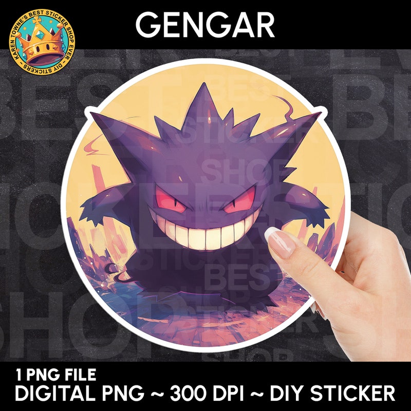 Gengar Svg - Etsy