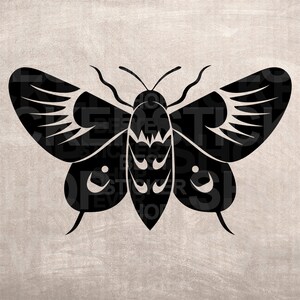 Moth Insect Stencil, Model Template Design Print, Digital Download ...