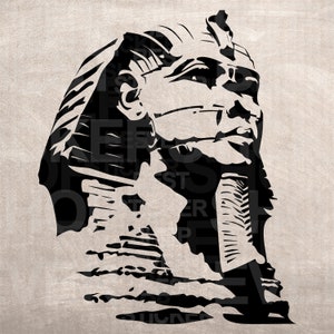 Sphinx Stencil, Design Print, Digital Download Clipart Graphic for DYI ...