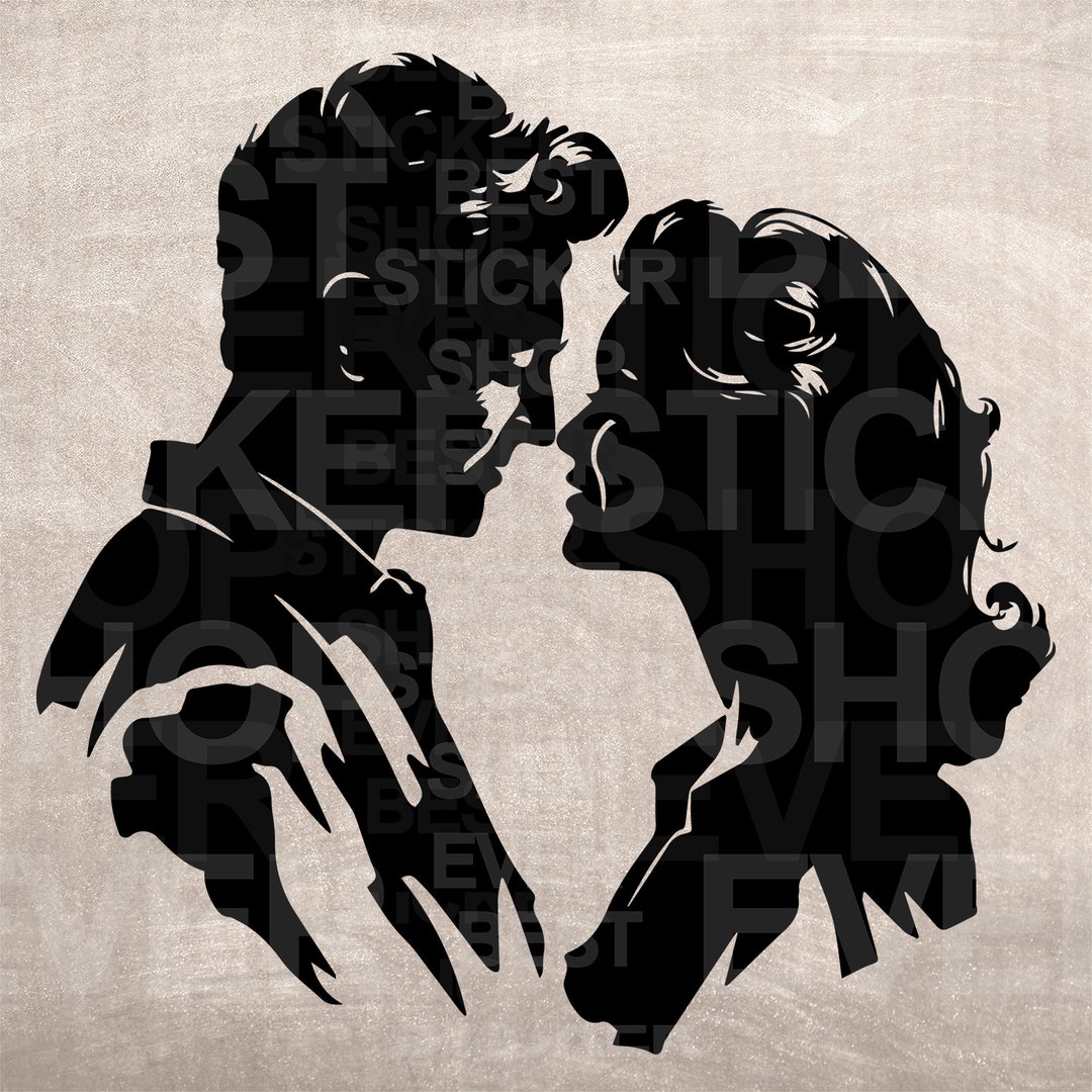 Lovers Man Woman Love Couple Stencil, Model Template Design Print ...