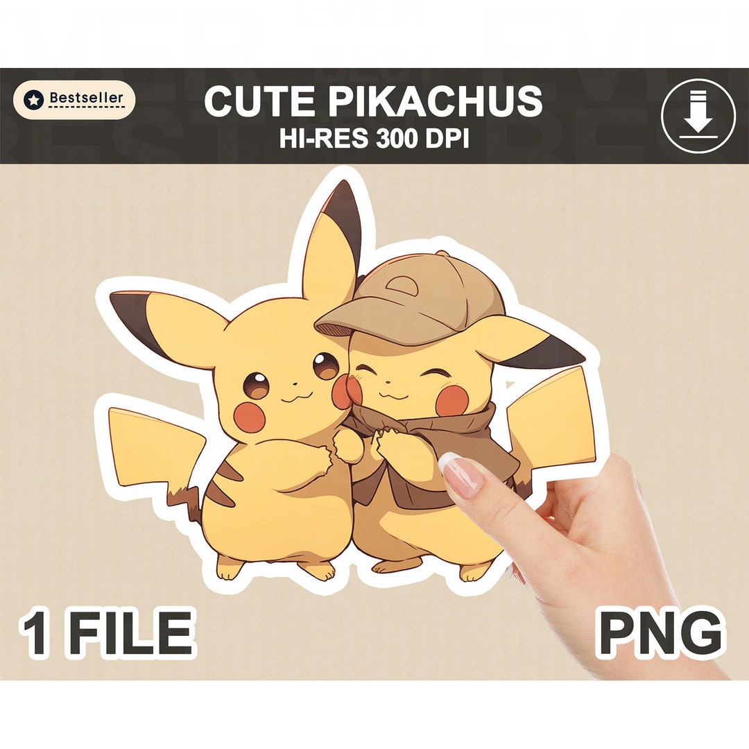 Cute Pikachus Together Giant PNG Clipart, Digital Sticker ... Cute Pikachus Together Giant PNG Clipart, Digital Sticker ...