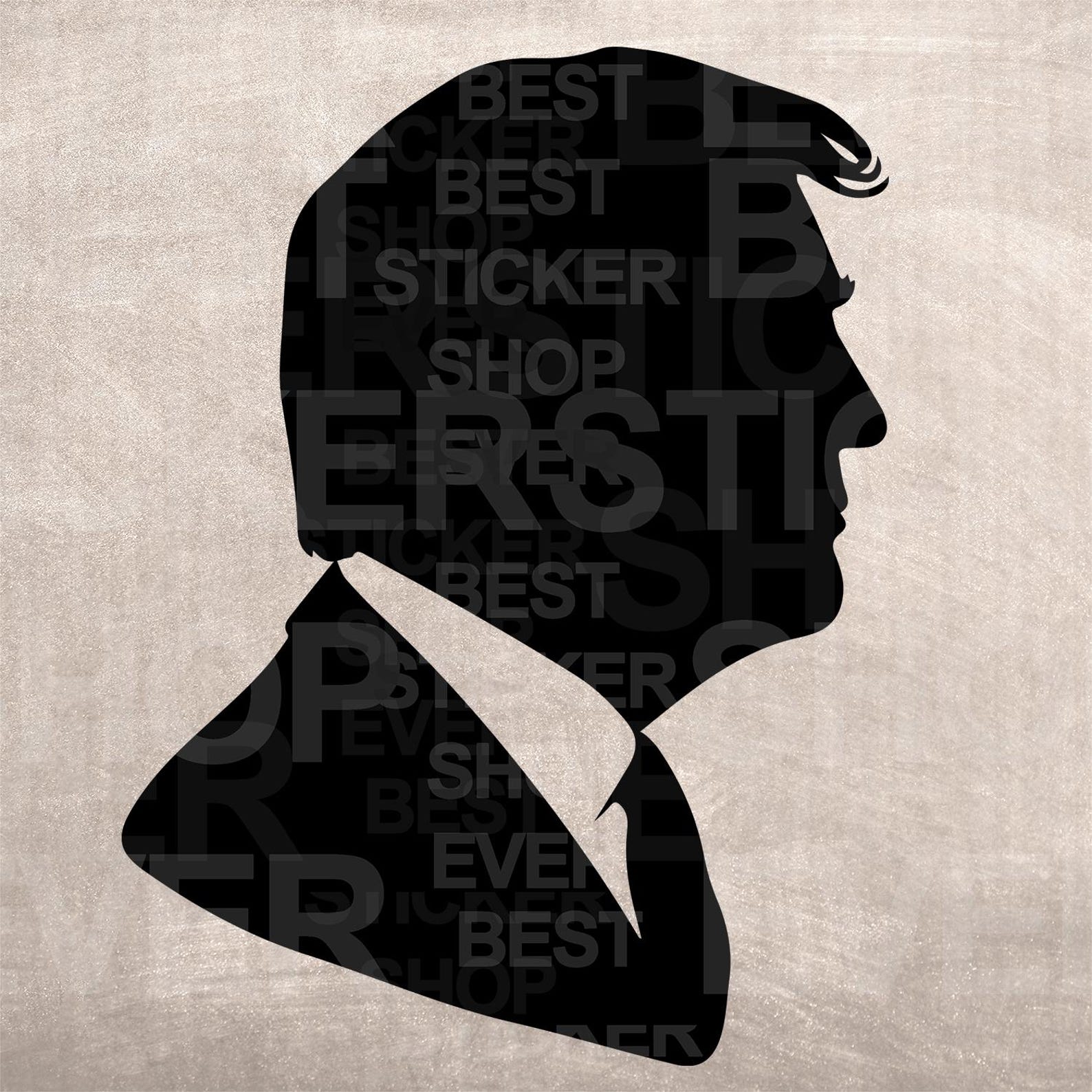 President Donald Trump Stencil, SVG PNG, DIY Craft, Wall Decor (digital ...