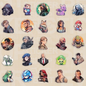 Gaming Characters PNG, Video Game Hero Clipart Bundle, Printable ...