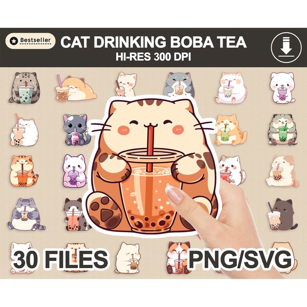Boba Tea Sticker - Etsy
