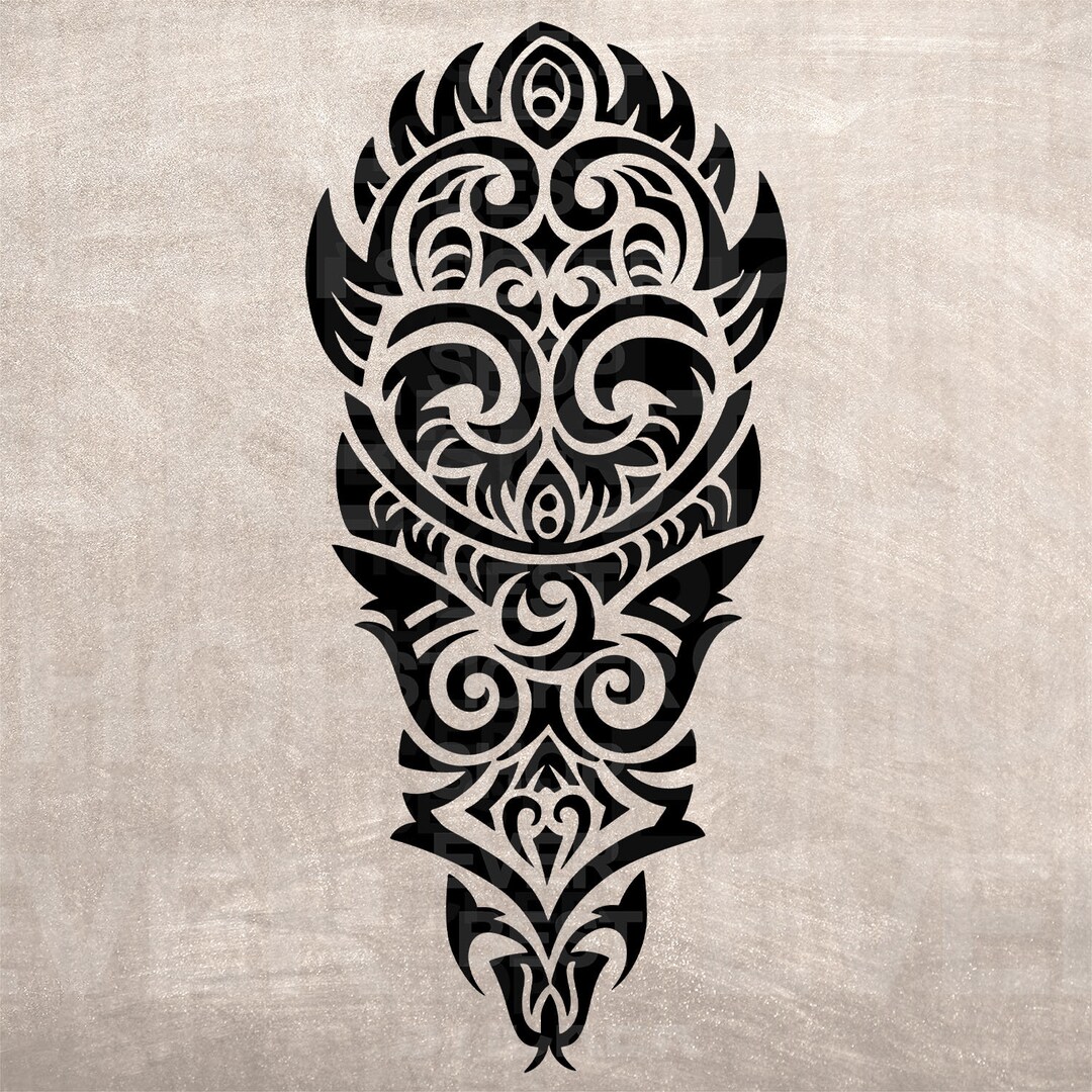 Tribal Stencil, Design Print, Digital Download Clipart Graphic for DYI ...