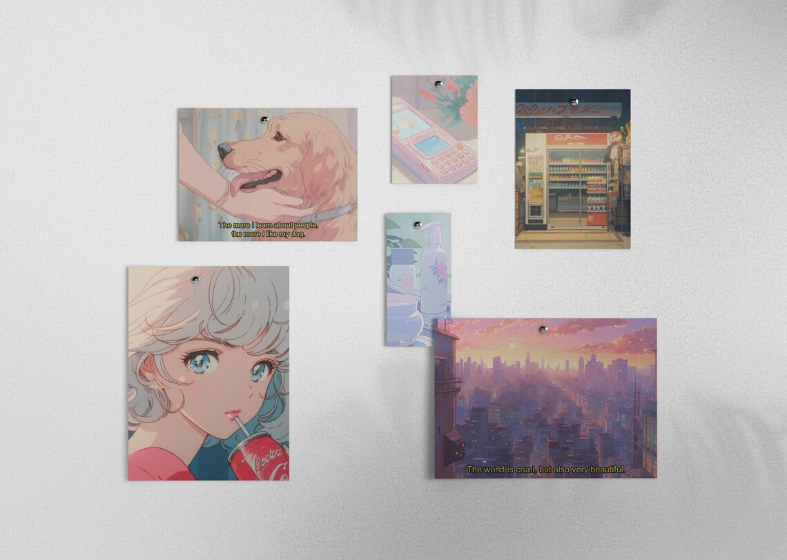 Anime Inspired Postcard ~ Anime Clipart, Digital Download, DIY ...