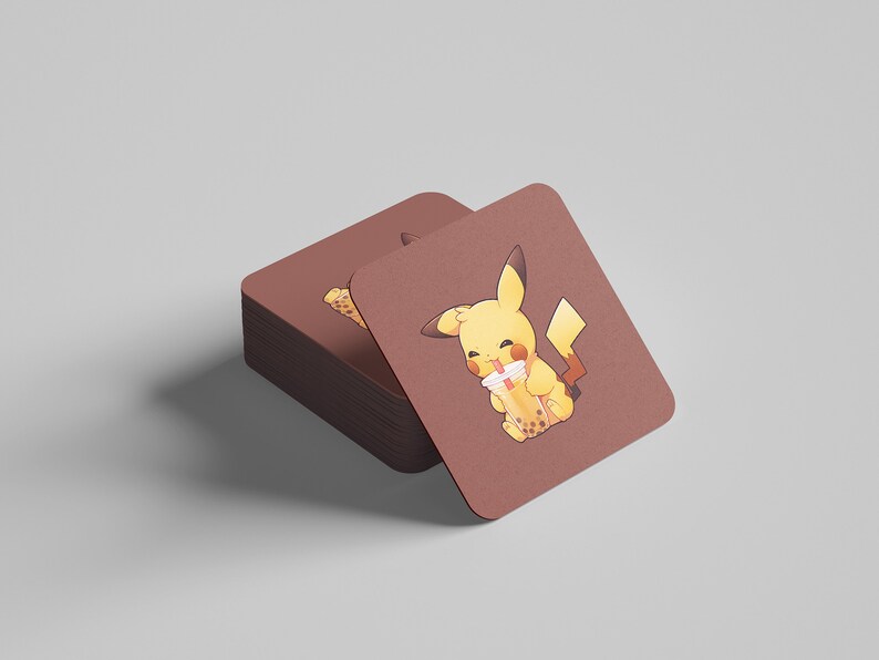 Pikachu Drinking Boba Tea Giant PNG Clipart, Digital Sticker ...