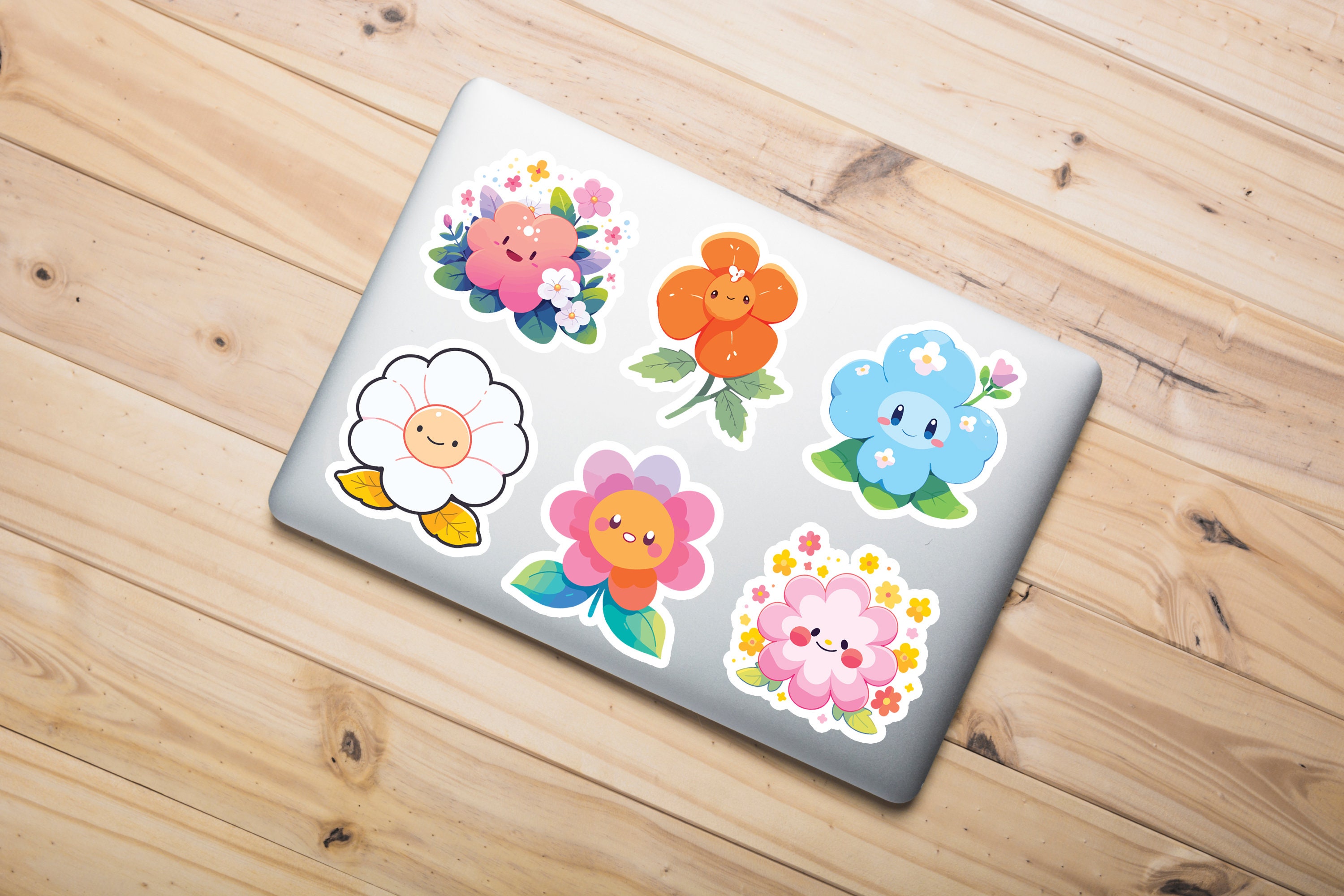 Cute Flower PNG SVG Bundle Sticker PNG Bundle Printable - Etsy