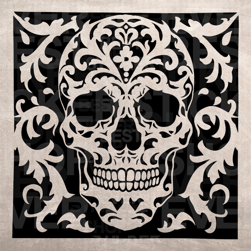 Skull Stencil - Etsy