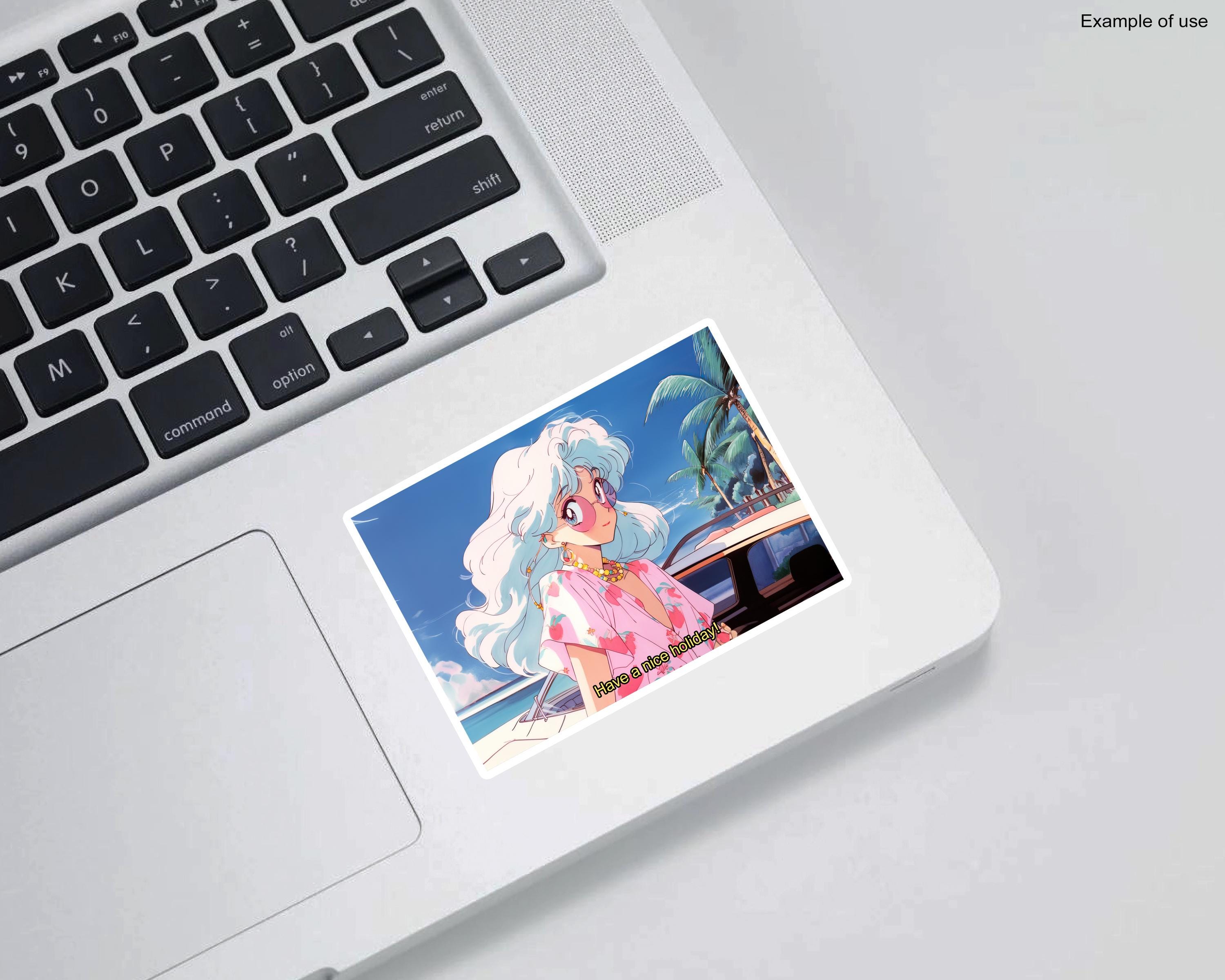 Anime Inspired Holiday Postcard ~ Anime Clipart, Digital Download, DIY ...