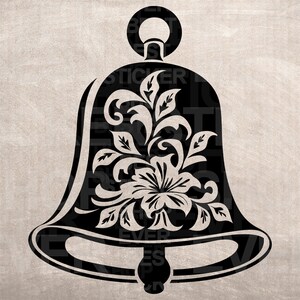 Bell Wedding Stencil, Design Print, Digital Download Clipart Graphic ...