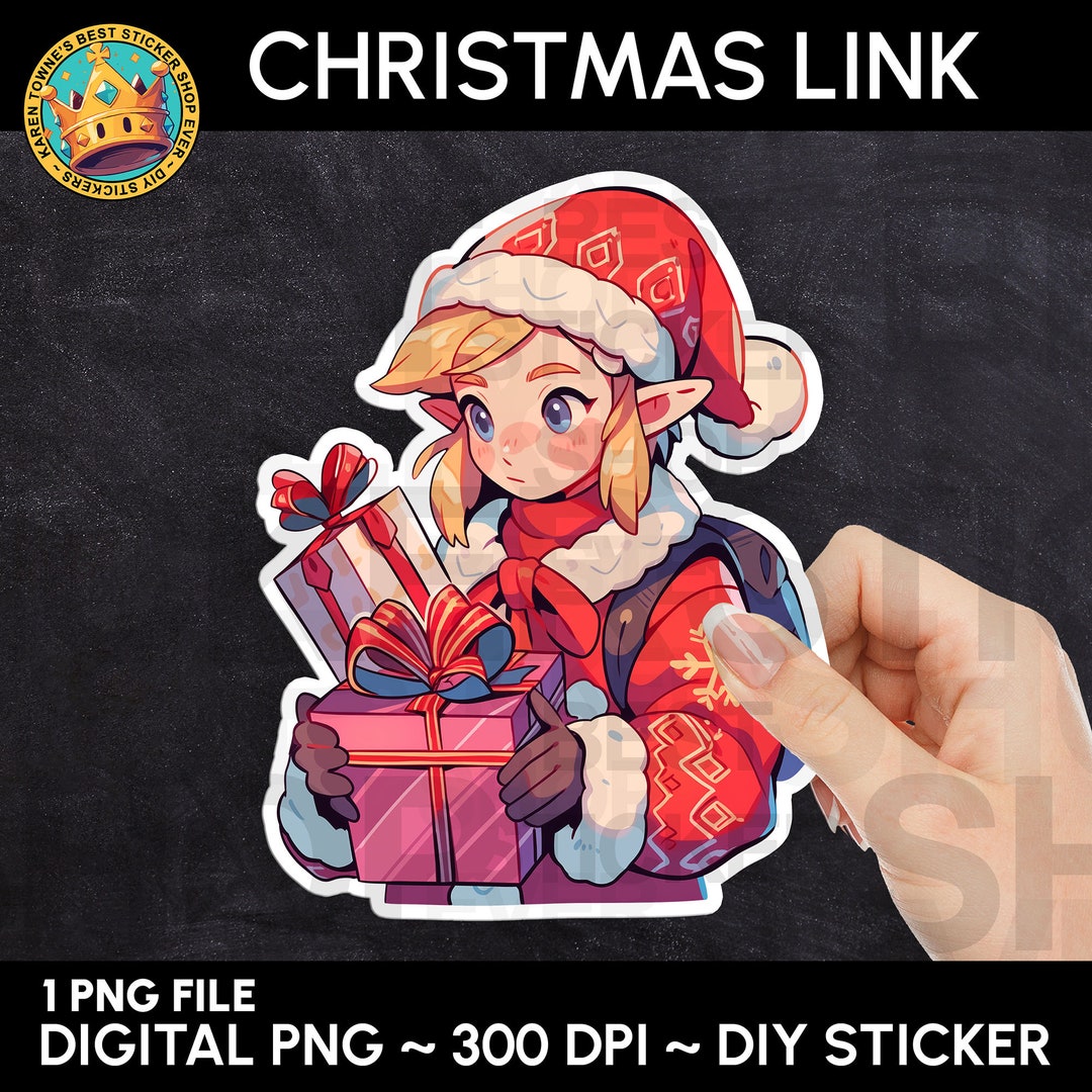 Christmas Link Giant PNG Clipart, Digital Sticker, Scrapebooking, DIY ...