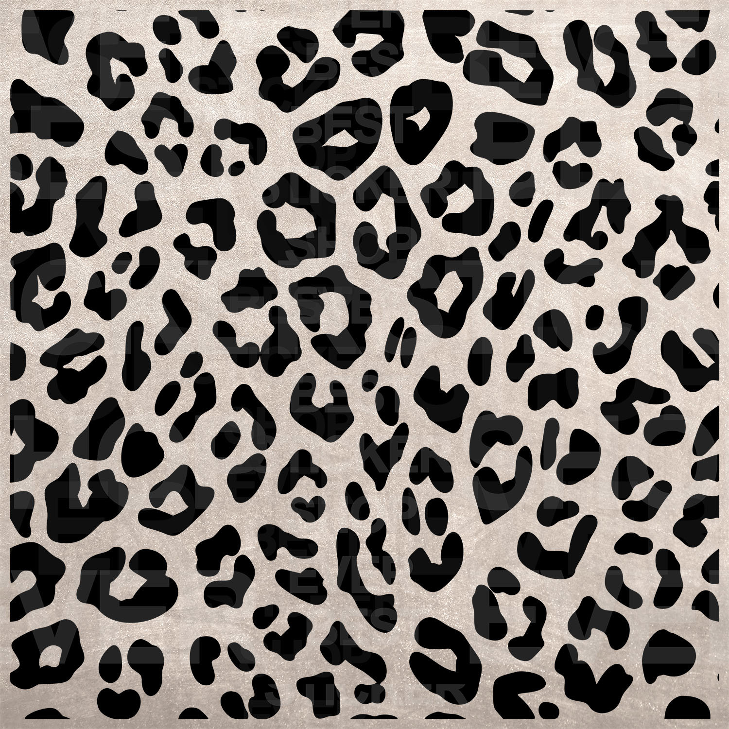 Leopard Pattern Stencil, Model Template Design Print, Digital Download ...