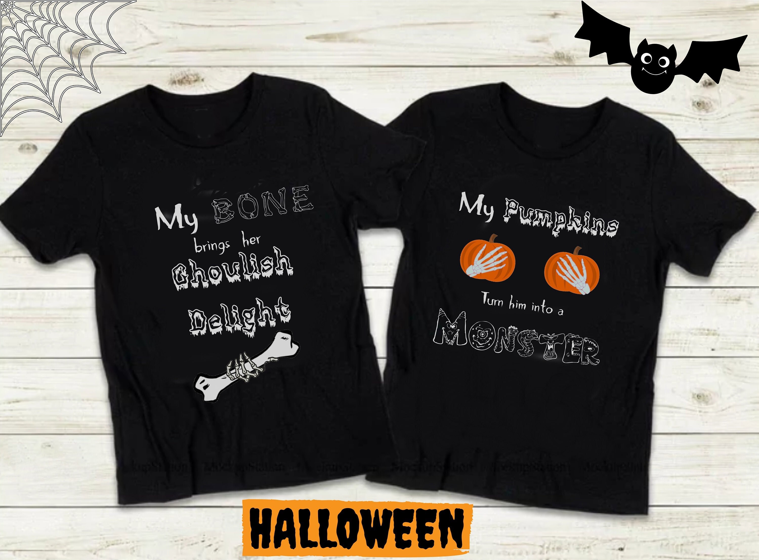 Halloween Couple Shirts, Couple Funny Shirts, Matching Halloween Shirts ...