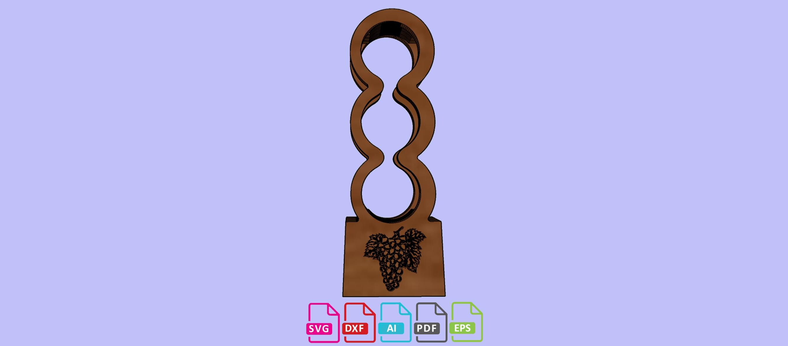 Wine Rack, Countertop Wine Rack, Designed for CNC Router, Digital File ...