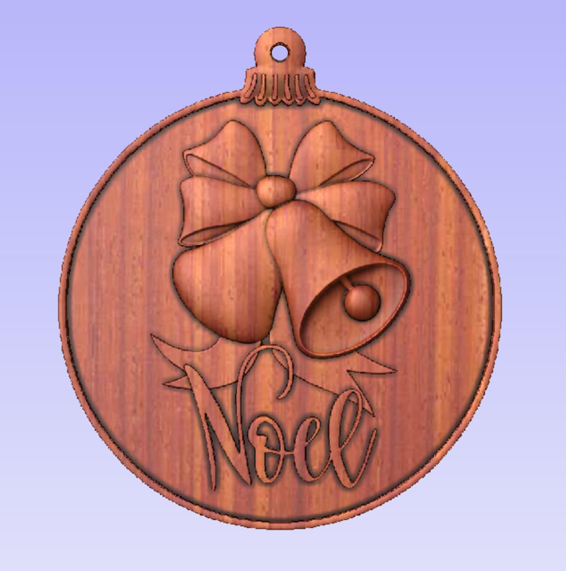 Noel Bells Christmas Ornament 3D CNC Router File (digital File) - Etsy