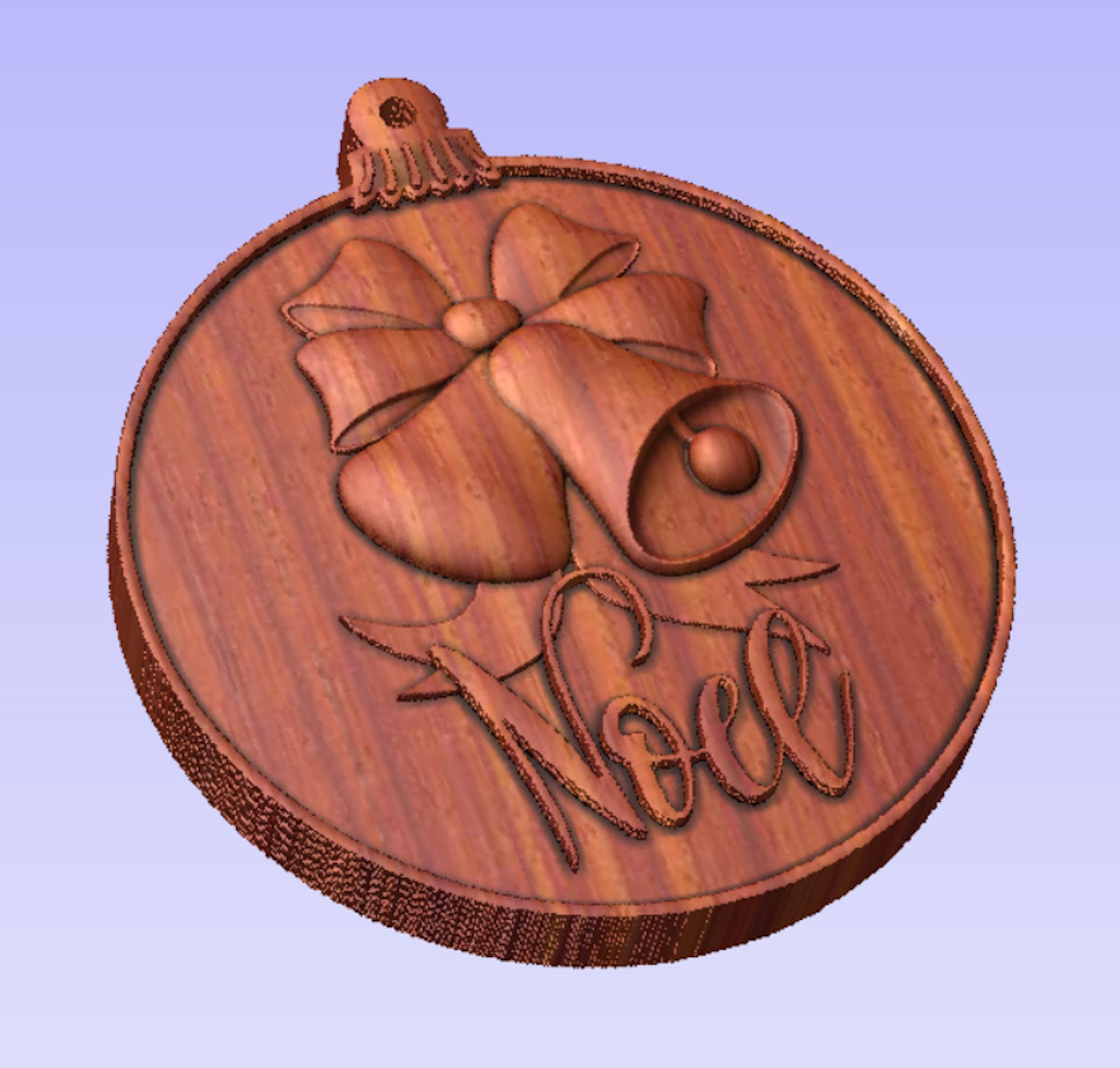 Noel Bells Christmas Ornament 3D CNC Router File (digital File) - Etsy