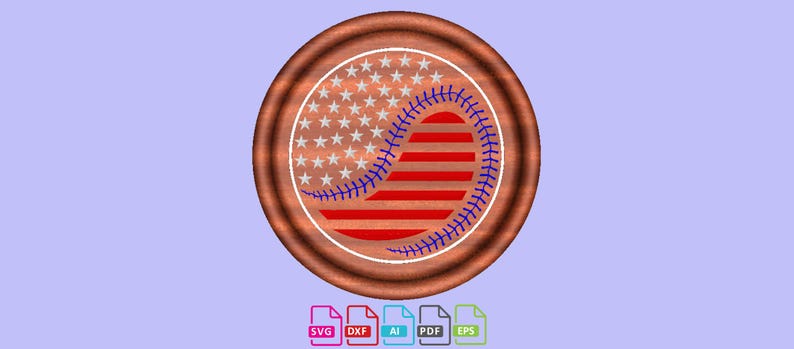 Baseball EDC Tray CNC File, American Flag Design (digital File) - Etsy