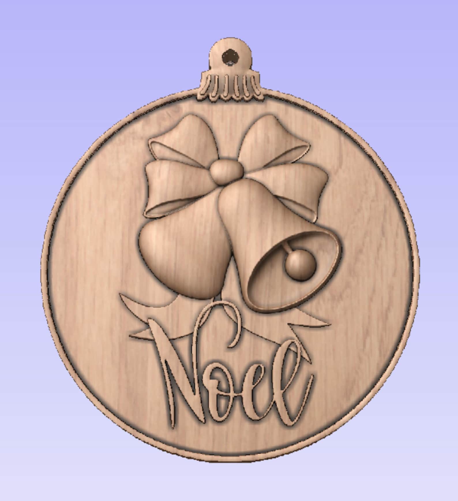 Noel Bells Christmas Ornament 3D CNC Router File (digital File) - Etsy