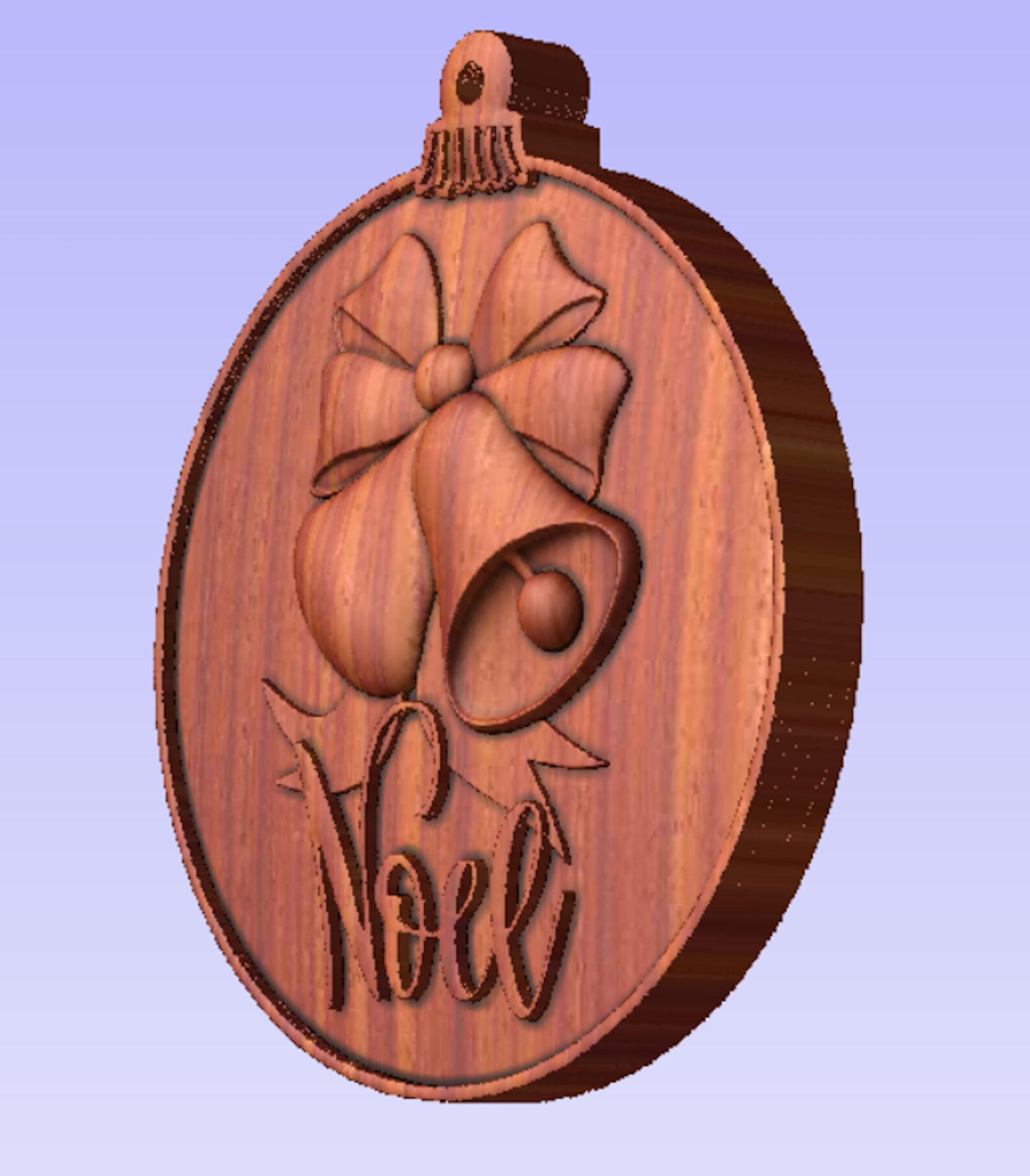 Noel Bells Christmas Ornament 3D CNC Router File (digital File) - Etsy