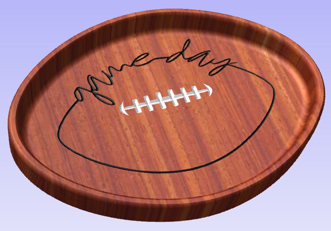 Football game Day Tray, Wood Tray, Serving Tray, Designed for CNC ...