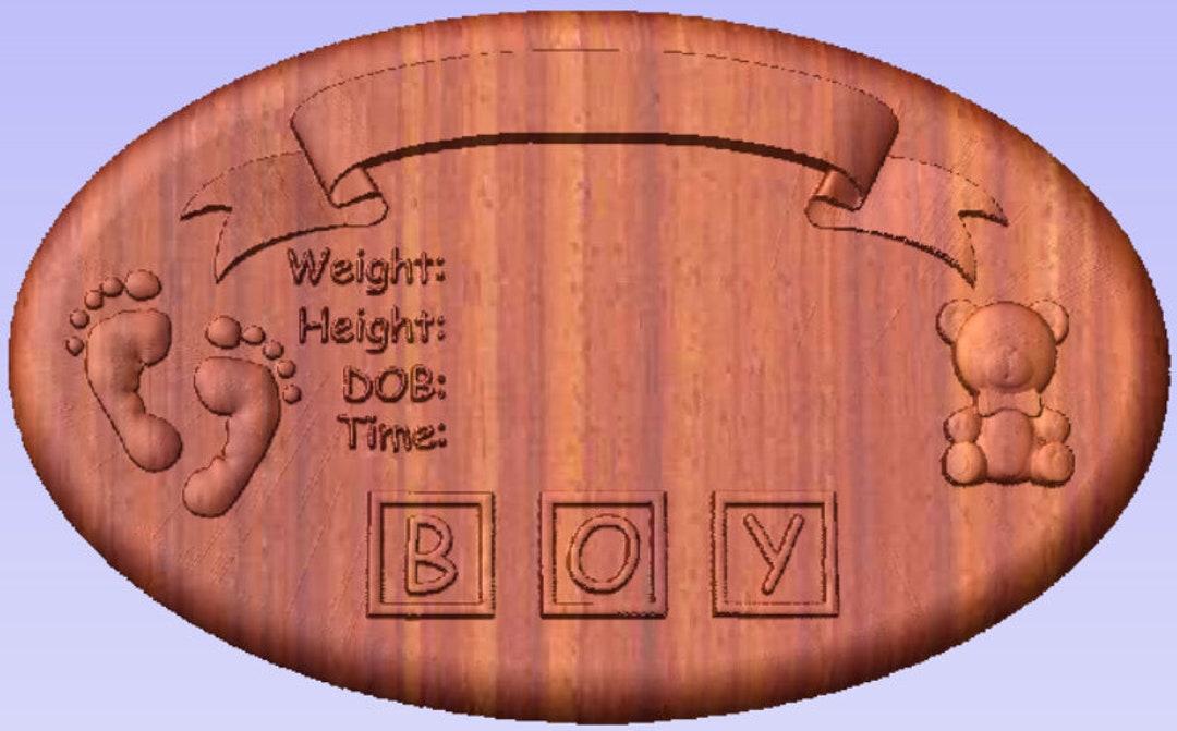 2-newborn Baby Plaque STL Files, Boy File and Girl File Included ...