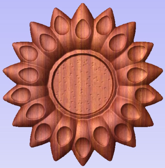 3D Sunflower Deviled Egg Tray, Wood Tray, Serving Tray, Designed for ...