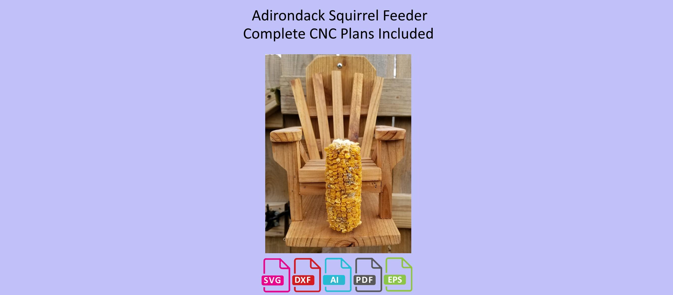 Adirondack Chair Squirrel Feeder, CNC Router - Easy Build Plans ...