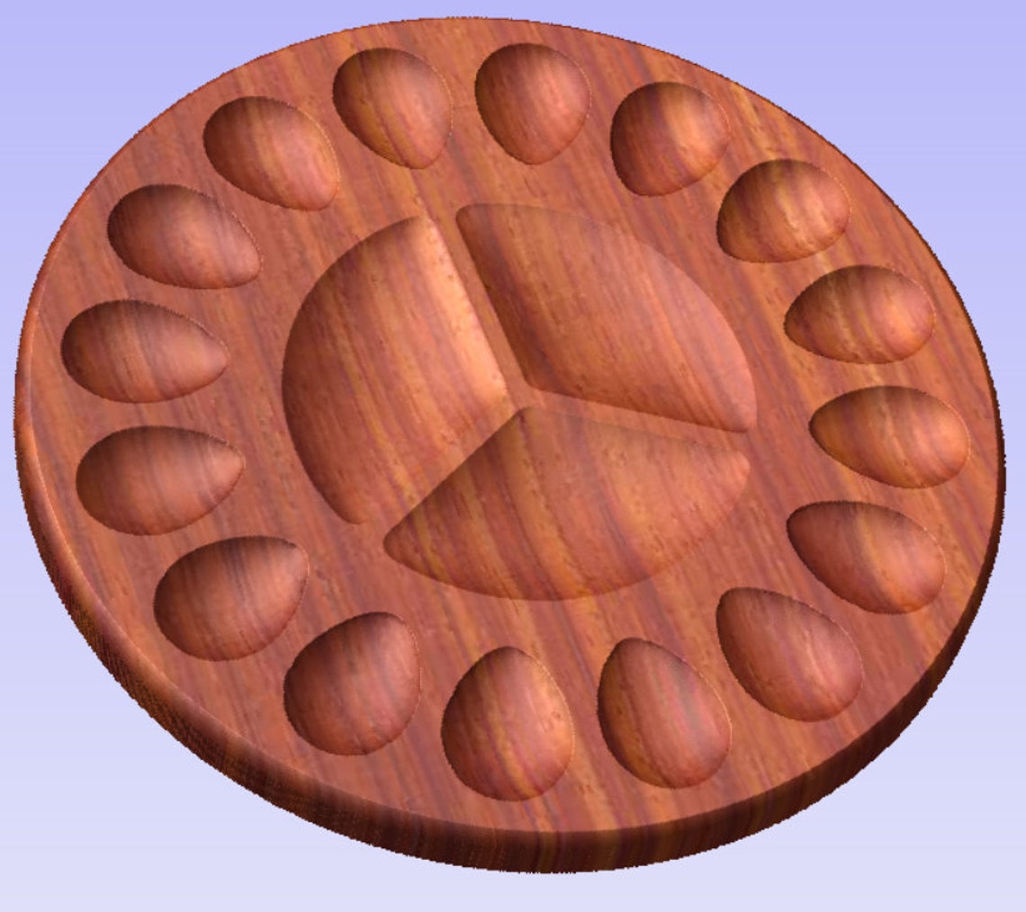 Deviled Egg Tray, Wood Tray, Designed for CNC Router, Stl, Svg, Dxf, Ai ...