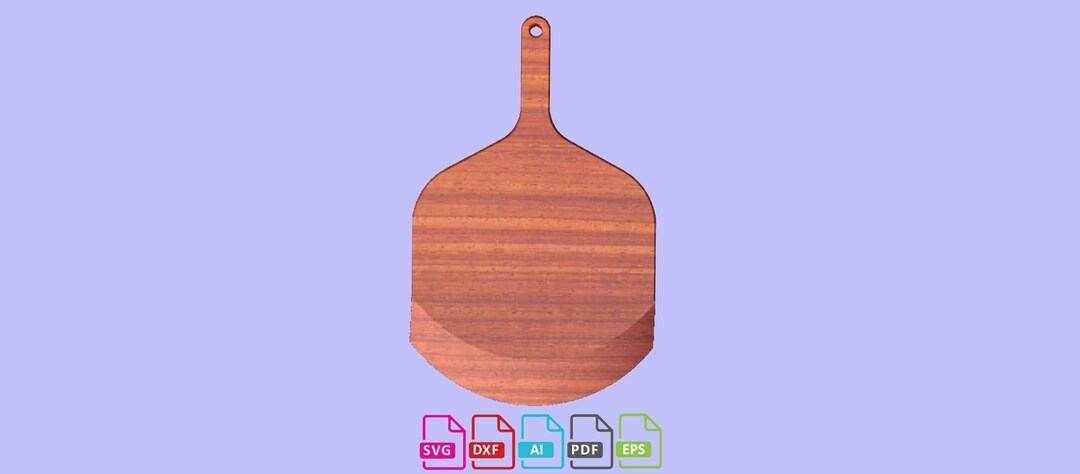 Pizza Peel STL, 24" X 15" Designed for CNC Router, Stl, Svg, Dxf, Ai ...