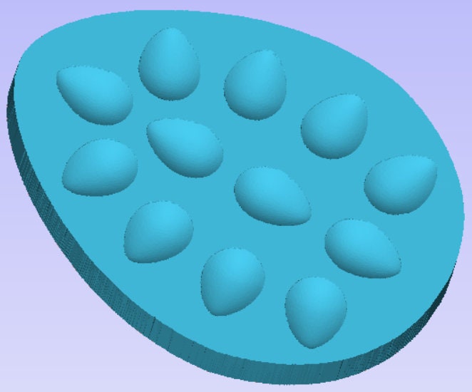 Easter Deviled Egg Tray Wood Tray Serving Tray Designed For Cnc Router Stl Svg Dxf Ai