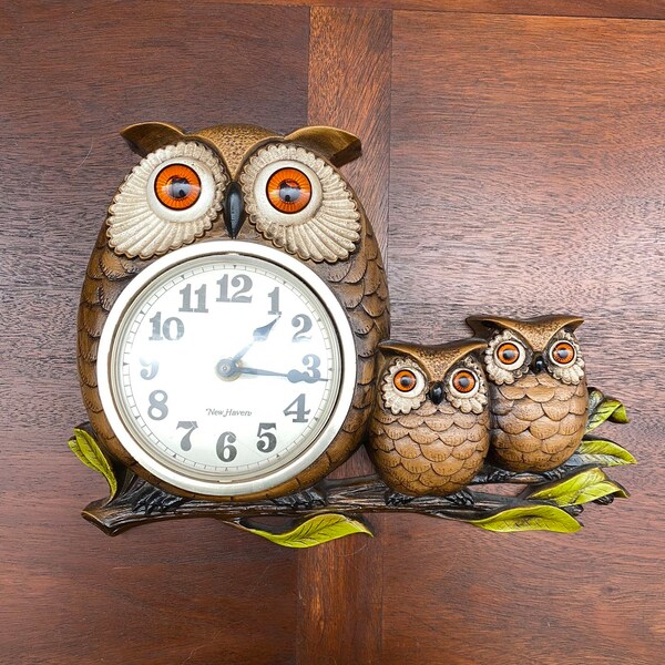 Owl Clock - Etsy