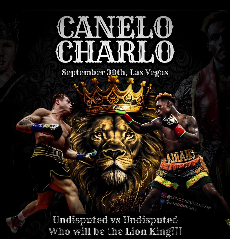 Canelo Alvarez Vs Jermell Charlo - Etsy Canelo Alvarez Vs Jermell Charlo - Etsy