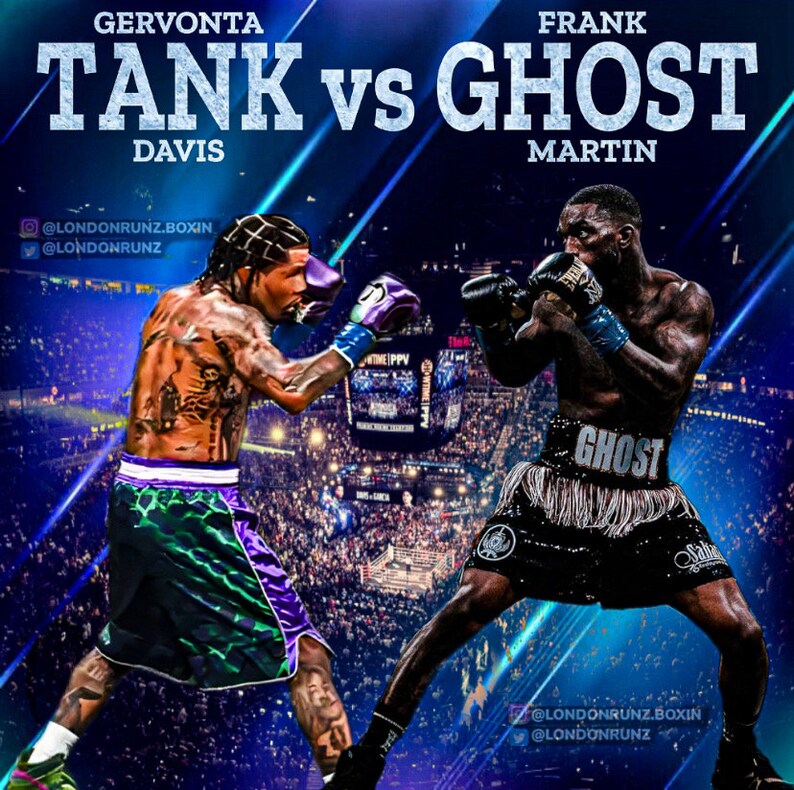 Gervonta Tank Davis Vs Frank Ghost Martin - Etsy